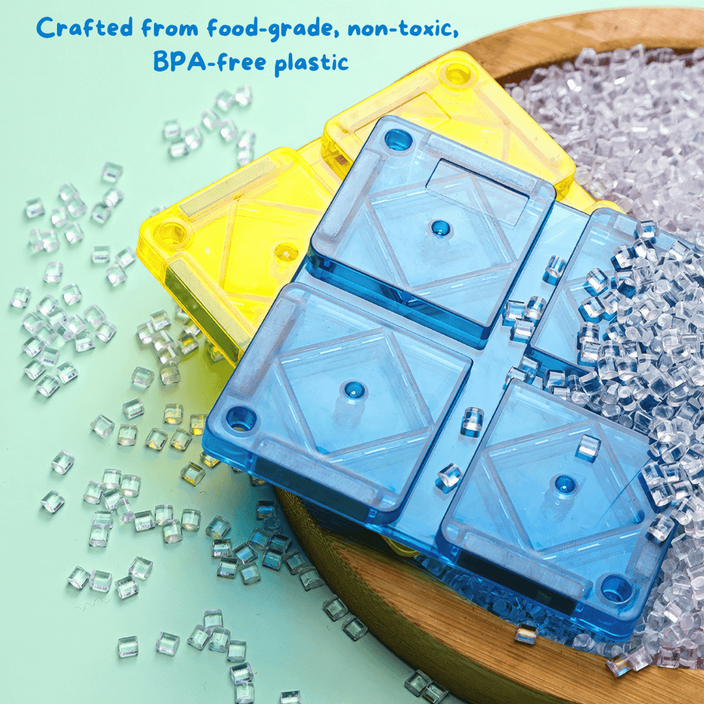 Buy Magnetic Tiles Car Track 100 Pieces Pack | Kebo - Sensory Stand