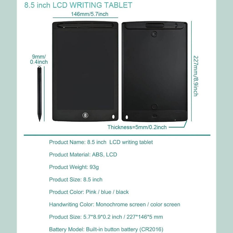 LCD Writing Tablet - Electronic Notepad 8.5 Inch | Sensory Stand